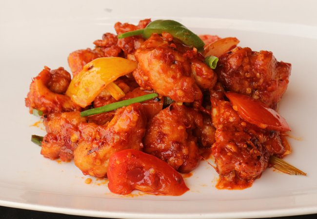 Diced Chicken in Devils Sauce - Cookifi | Catering Services in Bangalore